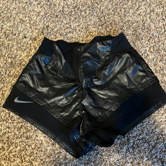 Nike | Shorts | Nike Pleather Running Shorts | Poshmark